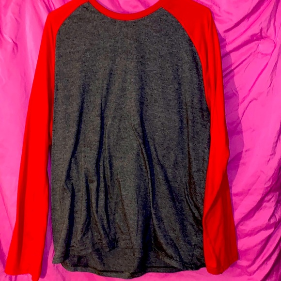 Shirts | Mens Jersey Style Shirt Red And Gray | Poshmark